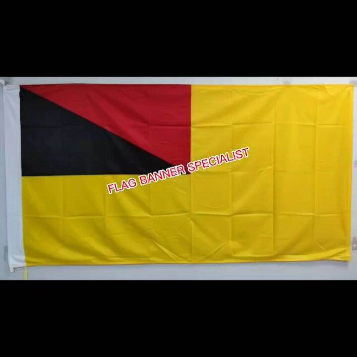 *Stok Sedia Ada* 3 x 6 kaki Bendera Negeri Sembilan Polymesh Kain Tebal ...