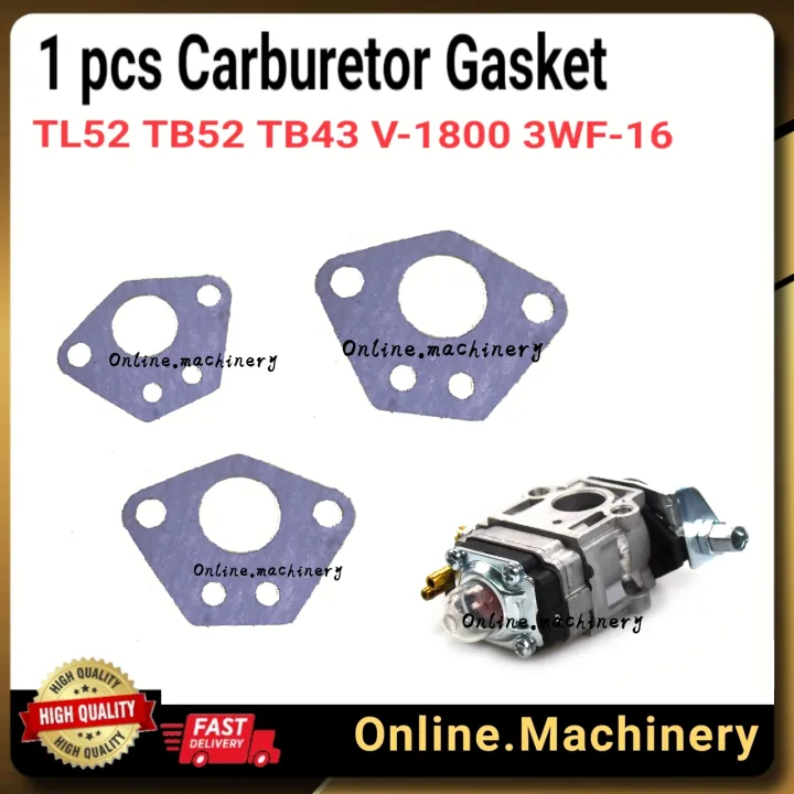 EB500 EB650 TL52 3WF16 CARBURATOR GASKET FOR BACKPACK BLOWER AUGER DRILL 43cc 52cc Grass Cutter ...