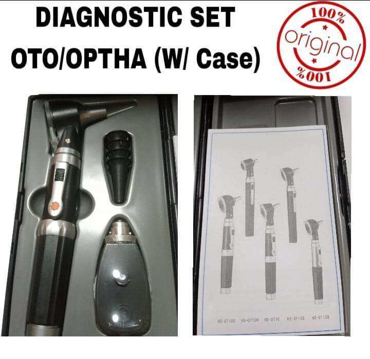 Diagnostic Set Oto/Optha (Otoscope and Opthalmoscope Set) w/ case (High ...