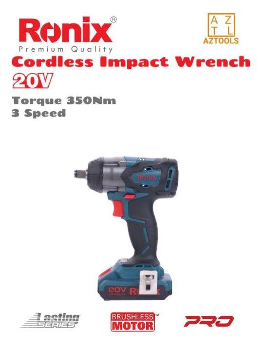Ronix Cordless Impact Wrench Brushless motor | Lazada