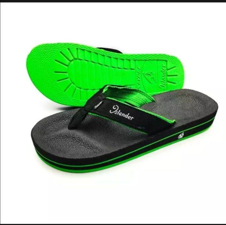 Islander Slipper For Men & Women (orginal) "Black Green" | Lazada PH