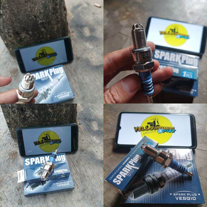 busi racing vespa kaki 3 drat panjang merk vesgio cocok motor 2tak ...