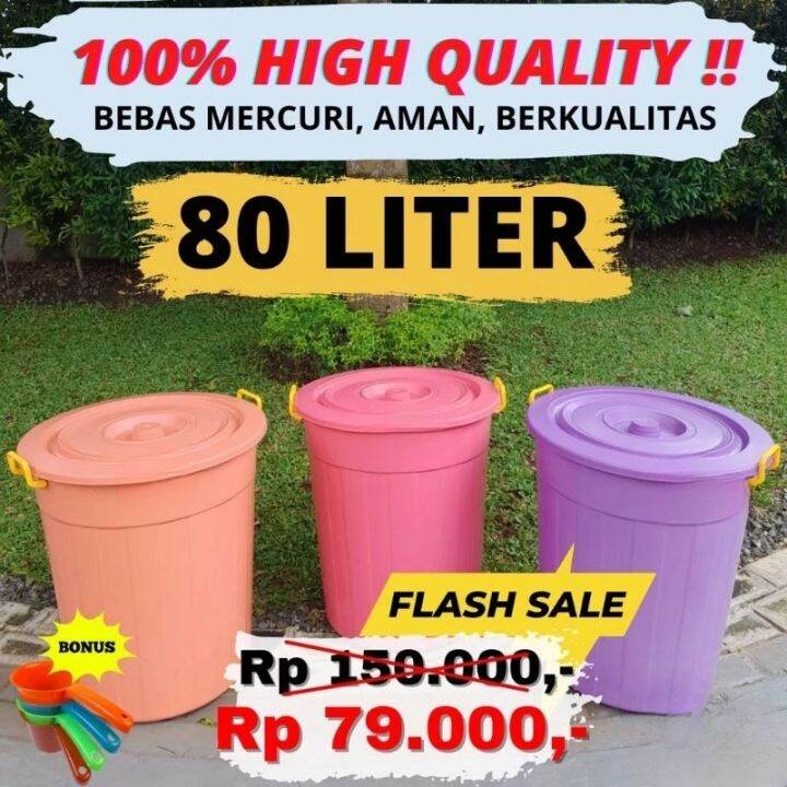 Ember air jumbo 80 liter free gayung / Ember pelastik 8o liter | Lazada ...