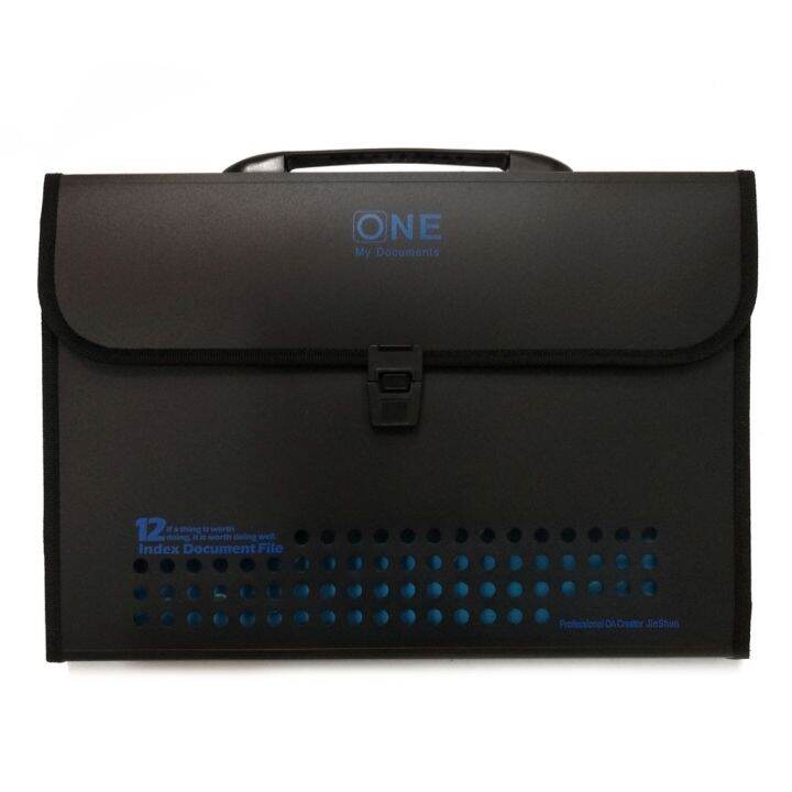 #870F long (FC) black expandable envelope filling case with handle ...