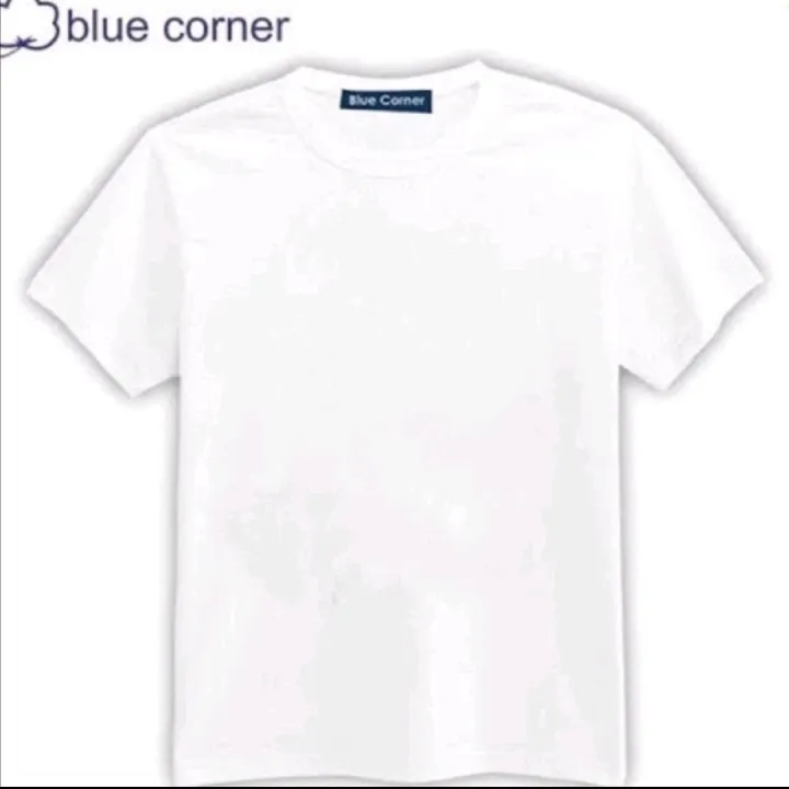 Blue corner T-shirt white roundneck unisex | Lazada PH