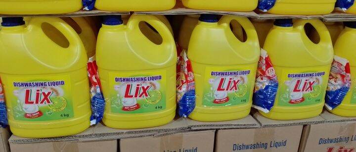 LIX Dishwashing Liquid Lemon 4kg | Lazada PH