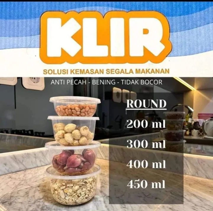 Thinwall Klir 200ml Bowl | Mangkok Plastik 200 ml KLIR 25pcs | Lazada Indonesia