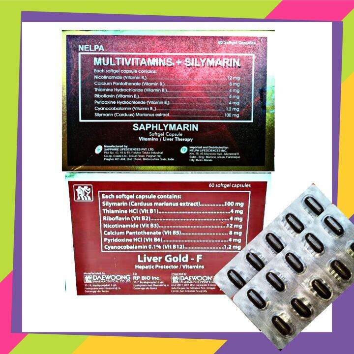 Multivitamins plus Silymarin 60 capsules/box | Lazada PH