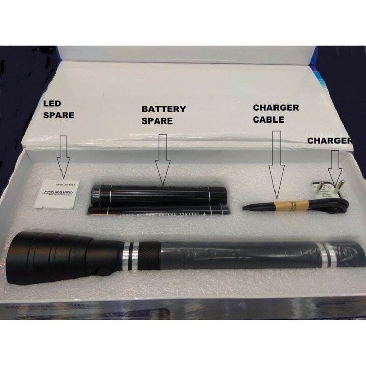 ORIGINAL lighting JAPAN MAX LIGHT WATERPROOF RECHARGEABLE LED HEAVY ...
