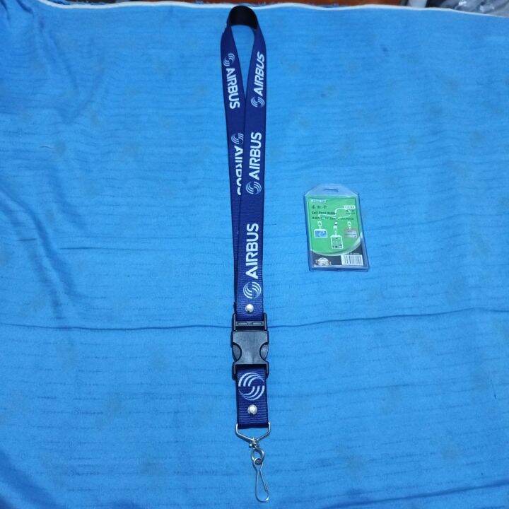 AIRBUS ID LACE LANYARD (BLUE/BLACK) | Lazada PH