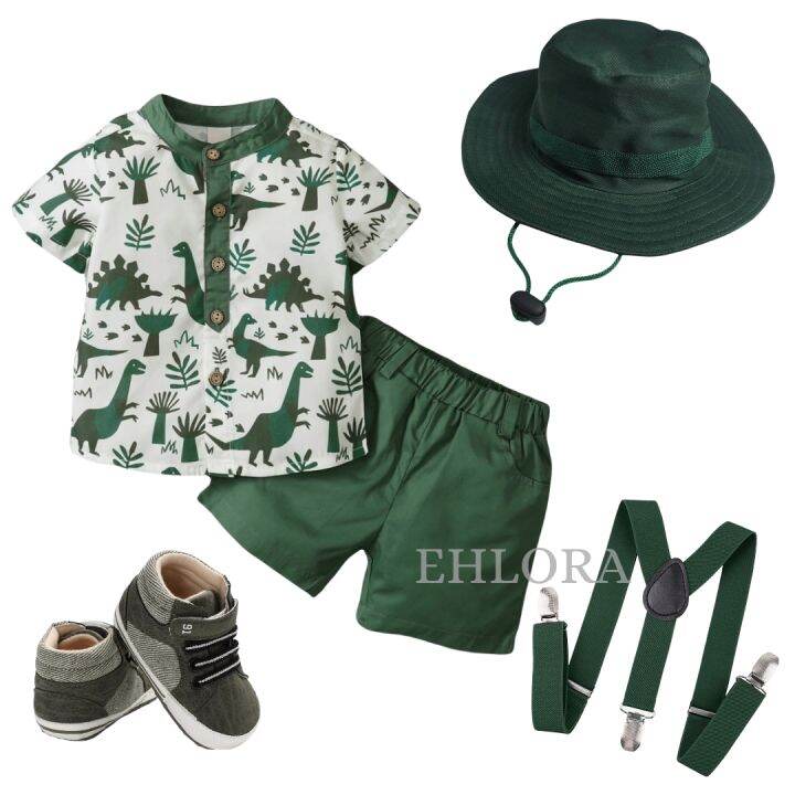 Baby Boy Safari Zoo Keeper Dino Birthday Outfit | Lazada PH