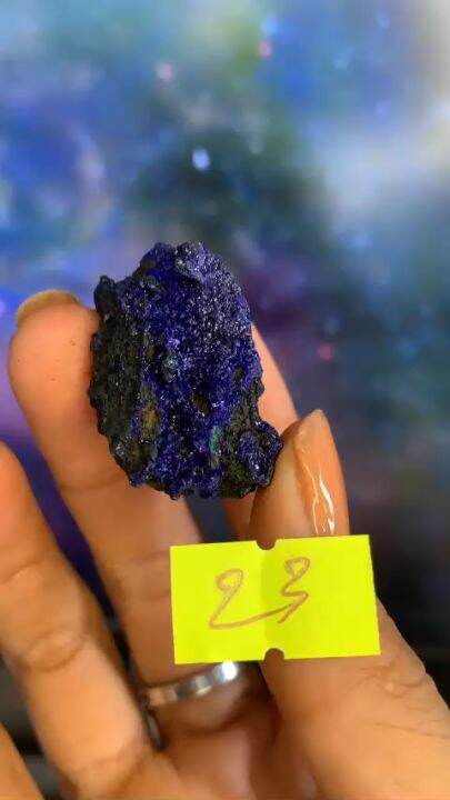 Viên đá khoáng vật Azurite Machalite MAgic tự nhiên năng lượng Vũ trụ ...