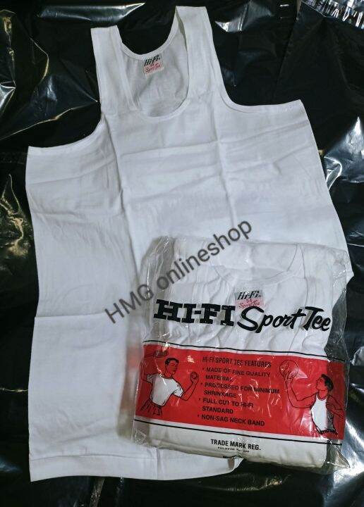 Original Hi Fi sando (1piece)cotton white for men adult size | Lazada PH
