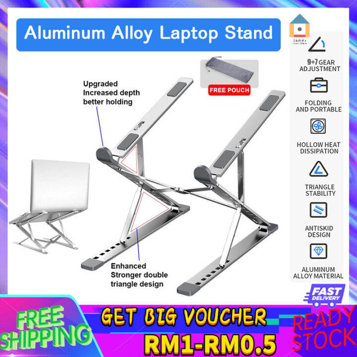 【Malaysia Spot Sale】N8 Laptop Stand Aluminum Alloy Adjustable Laptop ...