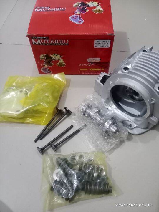 mutarru cylinder head 4valve 20/23 wave 125 / xrm 125 | Lazada PH
