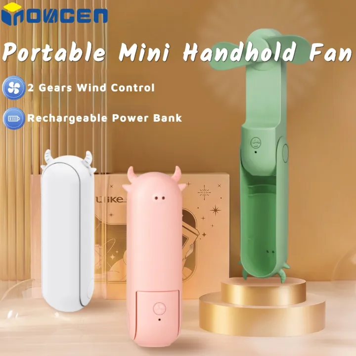 INOVAGEN Rechargeable Handheld Fan Mini Mute Sports Fan Foldable Fan ...