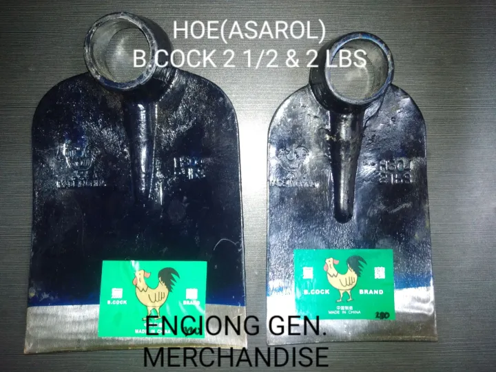 ASAROL / HOE / STEEL HOE HEAD (ASAROL) B.COCK TOOLS 2 1/2LBS. & 2 LBS ...