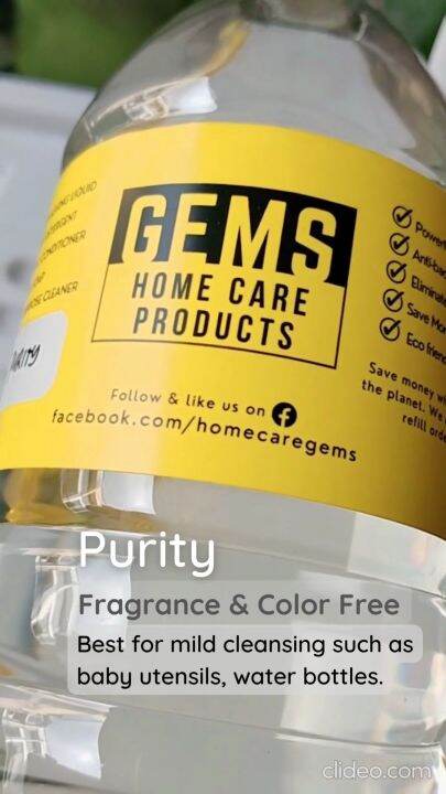 GEMS Purity Unscented Dishwashing Liquid (1 Liter) | Lazada PH