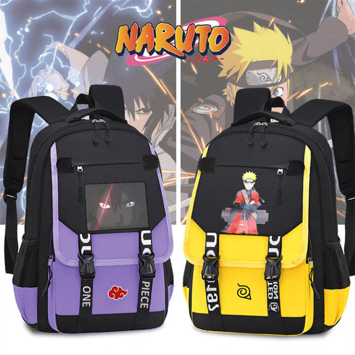 Schoolbag Male Naruto Ins Japanese Youth Campus Backpack Sasuke Naruto ...