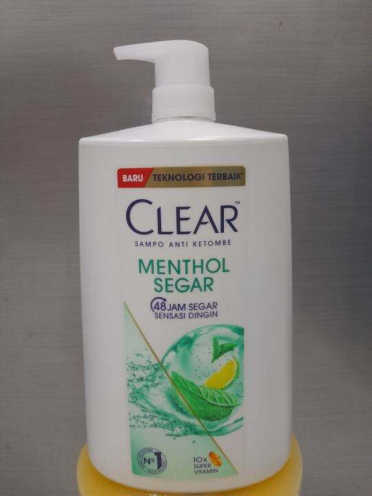 CLEAR SHAMPOO ANTI KETOMBE MENTHOL SEGAR 1200 ml | Lazada Indonesia