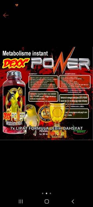 MINUMAN PLECI DEXX POWER METABOLISME INSTANT PENGGACOR | Lazada Indonesia