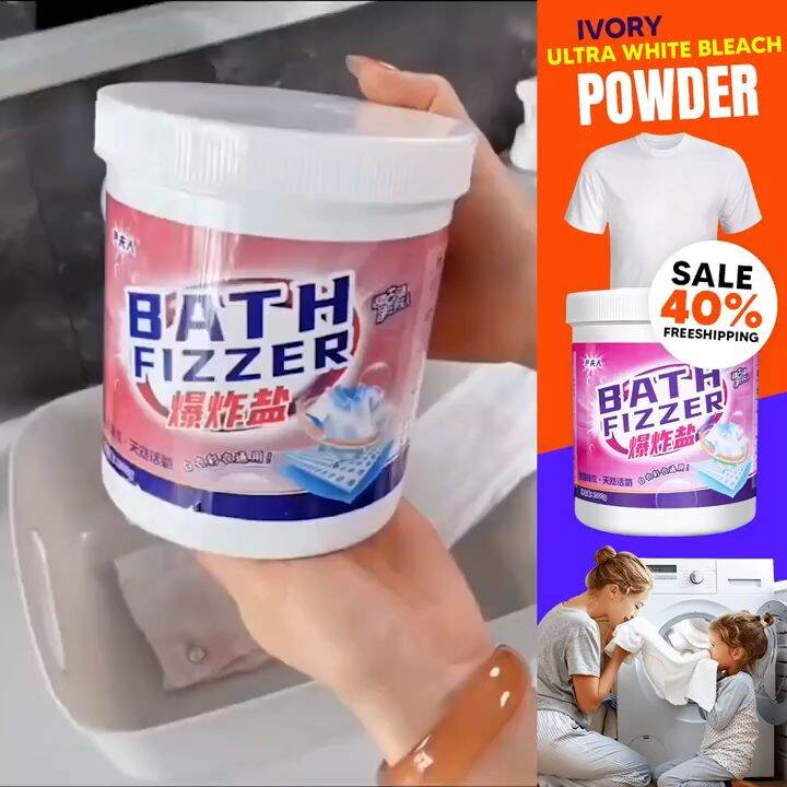 IVORY Ultra White Laundry Powder Detergent BATH FIZZER Washing Clean ...