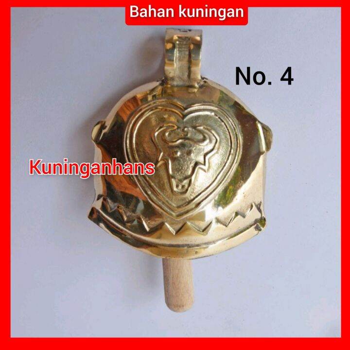 lonceng sapi no. 4 ( 11,5 cm x 13 cm) klontongan sapi kluntung kuningan ...