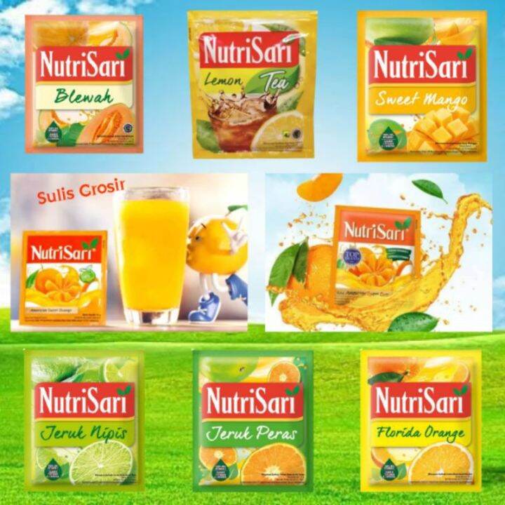 Nutrisari jeruk 1renteng Murah/Minuman segar kekinian/nutrisari minuman ...