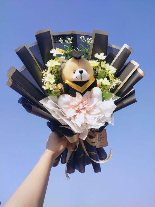 Buket Bouquet Bucket Wisuda Boneka Hadiah Wisuda Happy Graduation Kado ...