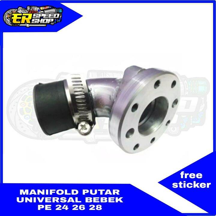 MANIFOLD MANIPOL MANIPUL INTAKE KARBU KARBURATOR PUTAR + ROTARI PE 24 ...