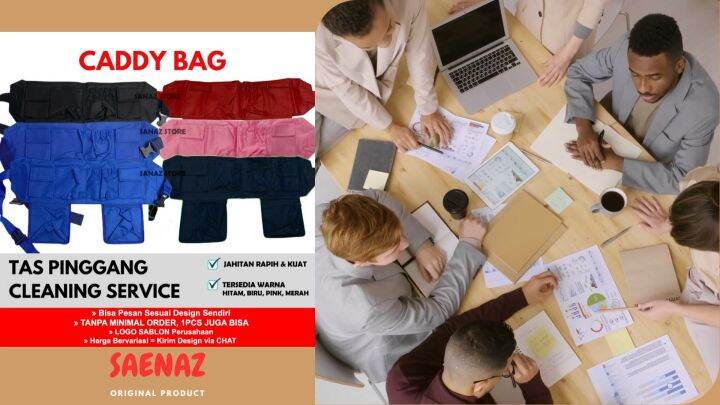 Caddy Bag Tas Cleaning Service Tas Pinggang Peralatan Botol Office Boy ...