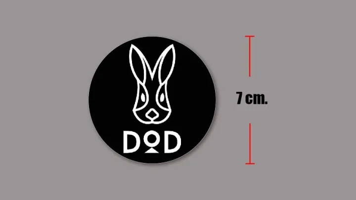 Sticker DOD สติกเกอร์แคมป์ปิ้ง งานออฟเซ็ทแท้ เคลือบUV กันน้ำ กันแดด ติด ...