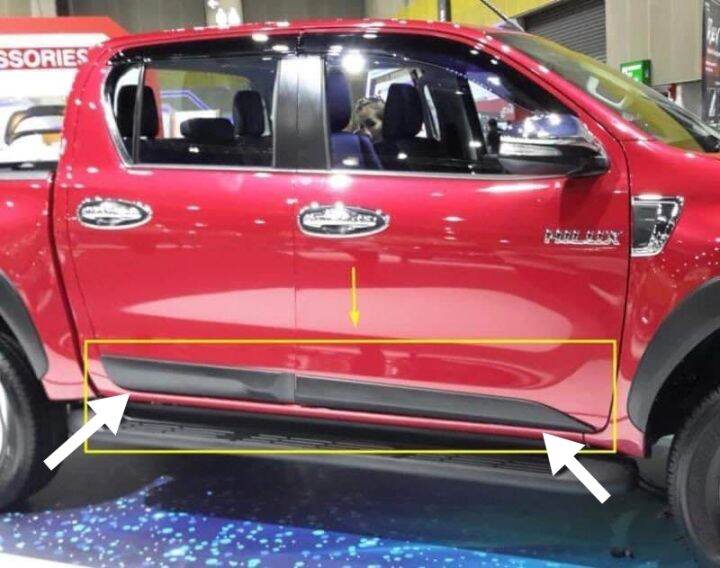 Toyota Hilux Side Moulding/Cladding 2016-2022 Matteblack Thailand ...