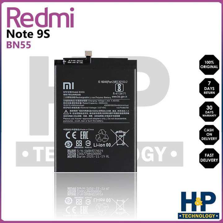 BN55 Battery Redmi Note 9S | Lazada PH