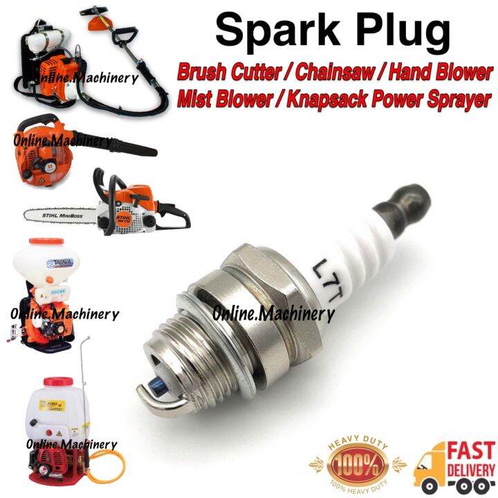 L7T Bm6a Spark Plug Enjin Mesin Rumput Brush Cutter Hand Blower Chainsaw Knapsack Sprayer Mist ...