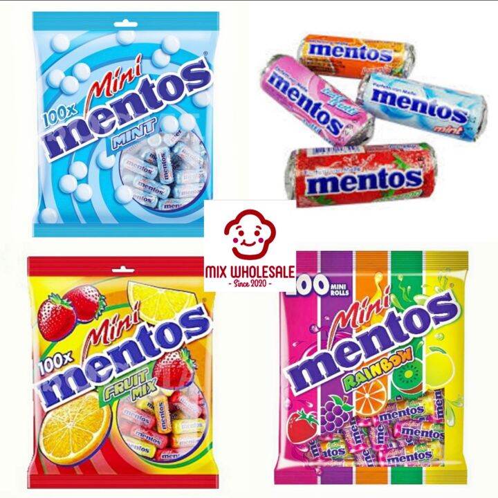 100s Mini Mentos with Mint & Fruits Mix | Lazada