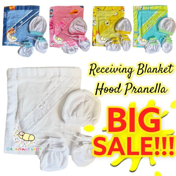 Hood Pranella with Bonnet Set for Newborn Infant Baby | Receiving ...