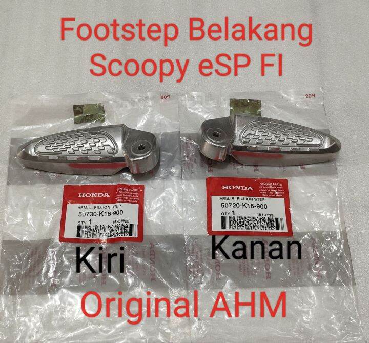 Footstep Belakang Scoopy eSP FI Ori AHM 50720-K16-900 50730-K16-900 | Lazada Indonesia
