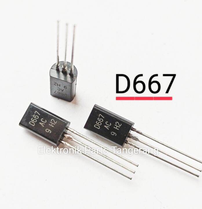 (5 Buah) TRANSISTOR D667 TRANSISTOR 2SD667 AC To92L TRANSISTOR D 667 ...