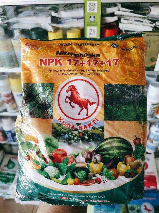 PUPUK NPK 17+17+17 ORIGINAL SANTANI 1KG | Lazada Indonesia