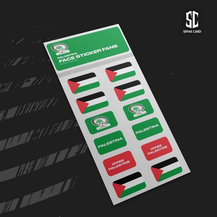 STIKER PIPI TIMNAS PALESTINA / STIKER WAJAH TIMNAS PALESTINA | Lazada ...