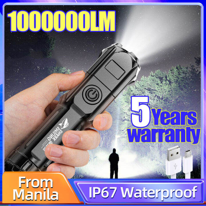 【Hot sales 100000+】Powerful Flashlight Rechargeable Tactical LED ...