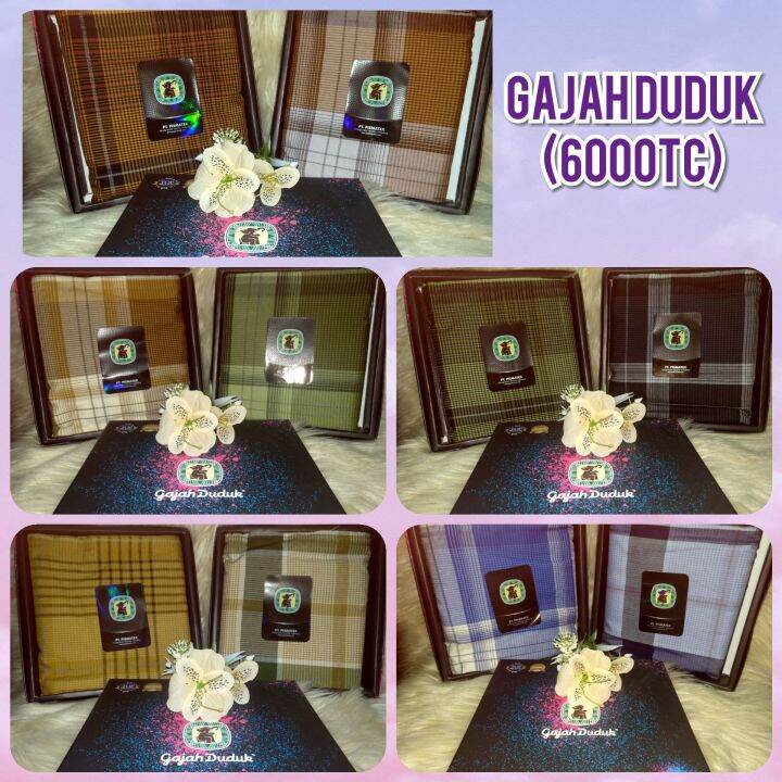 Kain Pelikat / Pelekat Gajah Duduk (6000TC) | Lazada