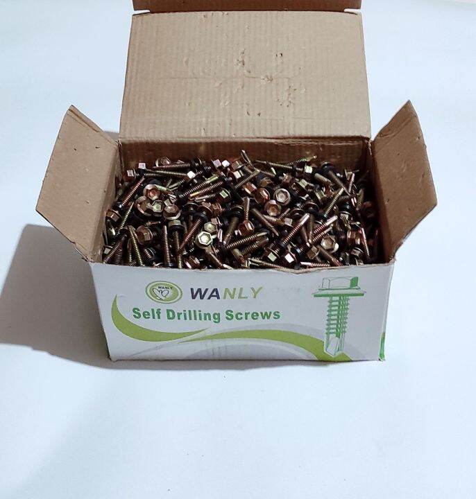 baut roofing 12 x 40 / self drilling screws 4 cm ( 1 1/2 inch) | Lazada ...