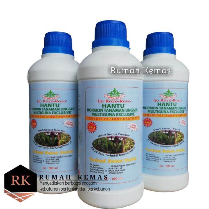 Pupuk Jimmy hantu Biru 500 ml Hormon tanaman Unggul Multiguina ...