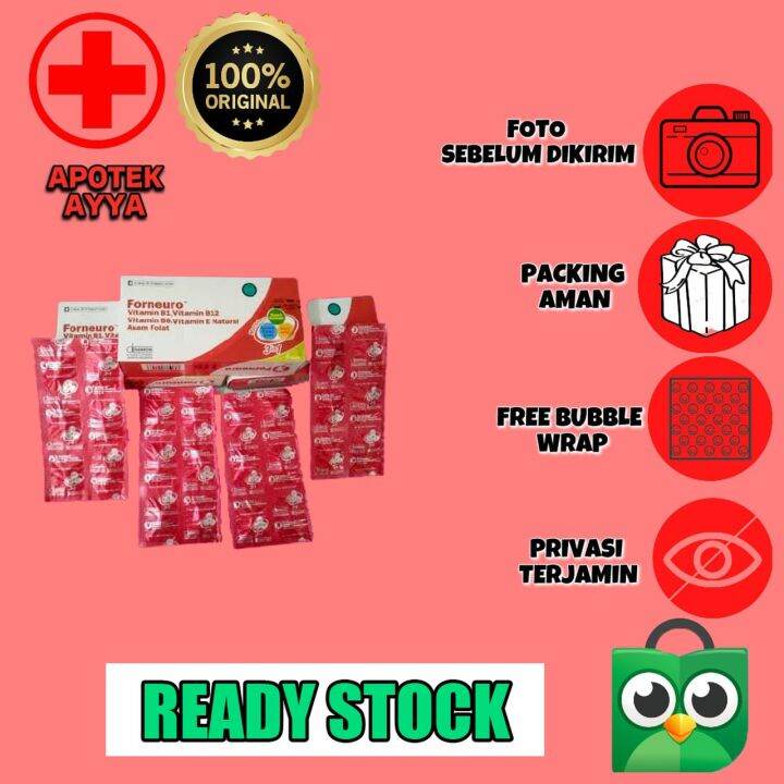 forneuro box vitamin mineral 30 kapsul | Lazada Indonesia