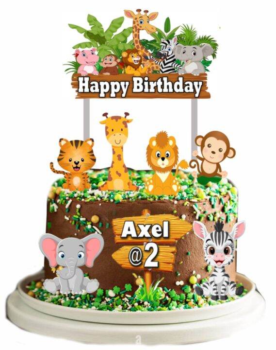 Personalized Safari Cake Topper set. | Lazada PH
