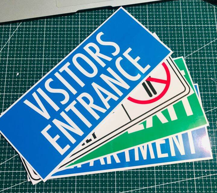 Signage Visitors Entrance | Lazada PH