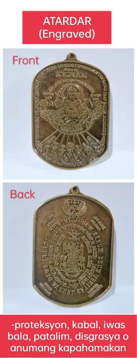 ENGRAVED ATARDAR lucky charm, amulet and protection | Lazada PH