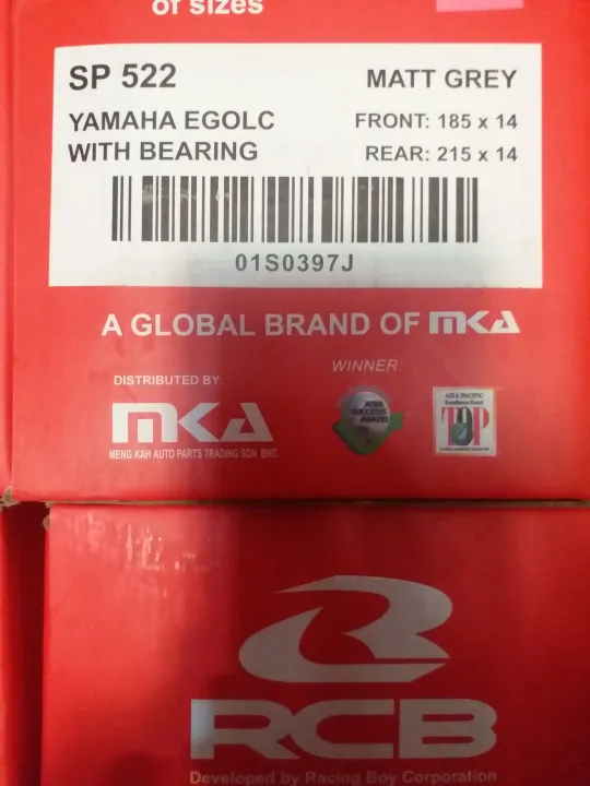 RCB RB5 Mags for Mio i125/M3, Mio Soulty, Mio Mxi, 4 holes F:1.85 R:2. ...